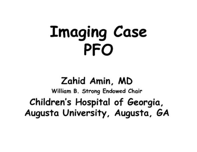 Imaging Case PFO | tctmd.com
